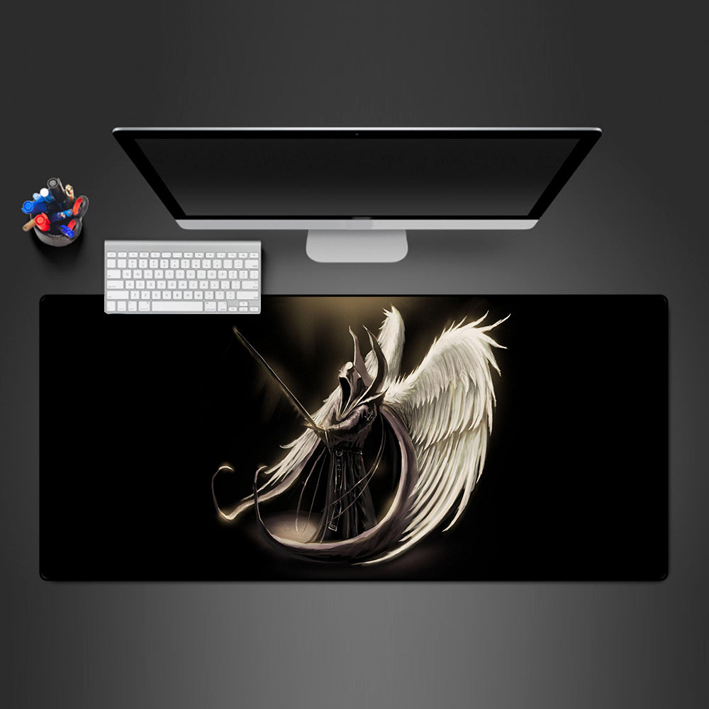 Angel with Sword Design Gaming Mousepad, Computer Desk Mat