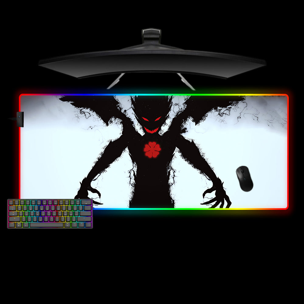 Black Clover Demon Design M-XXL Size RGB Gaming Mouse Pad