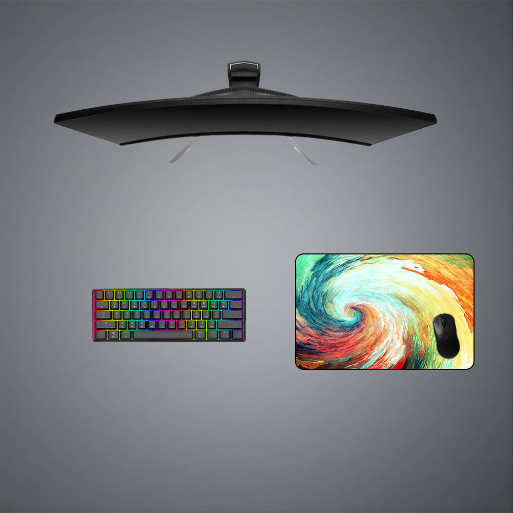 Abstract Art Color Swirl Gamer Mousepad XXL Gaming Desk Mat