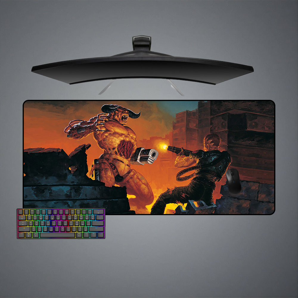 Doom Cyberdemon Design XL Size Gaming Mousepad