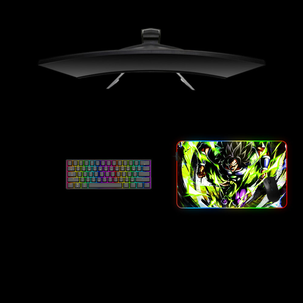 Dragon Ball Broly Attack Design M-XXL Size RGB Lit Mouse Pad