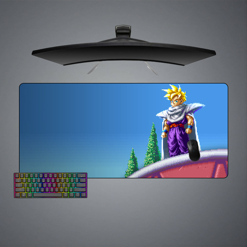 DBZ Gohan Pixel Art Design M-XXL Size Gaming Mouse Pad