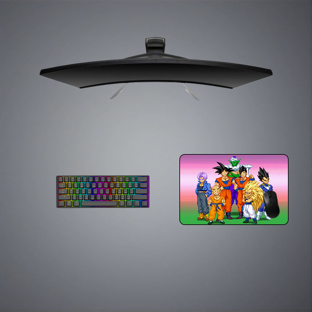 Dragon Ball Pixel Art Design M-XXL Size Gamer Mouse Pad