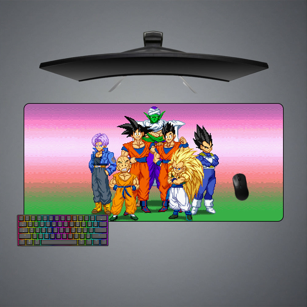 Dragon Ball Pixel Art Design M-XXL Size Gamer Mouse Pad