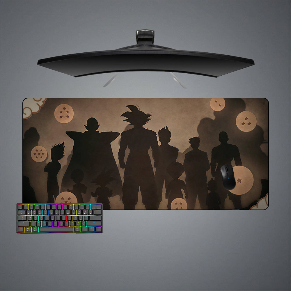 Dragon Ball Silhouette Design M-XXL Size Gaming Mousepad