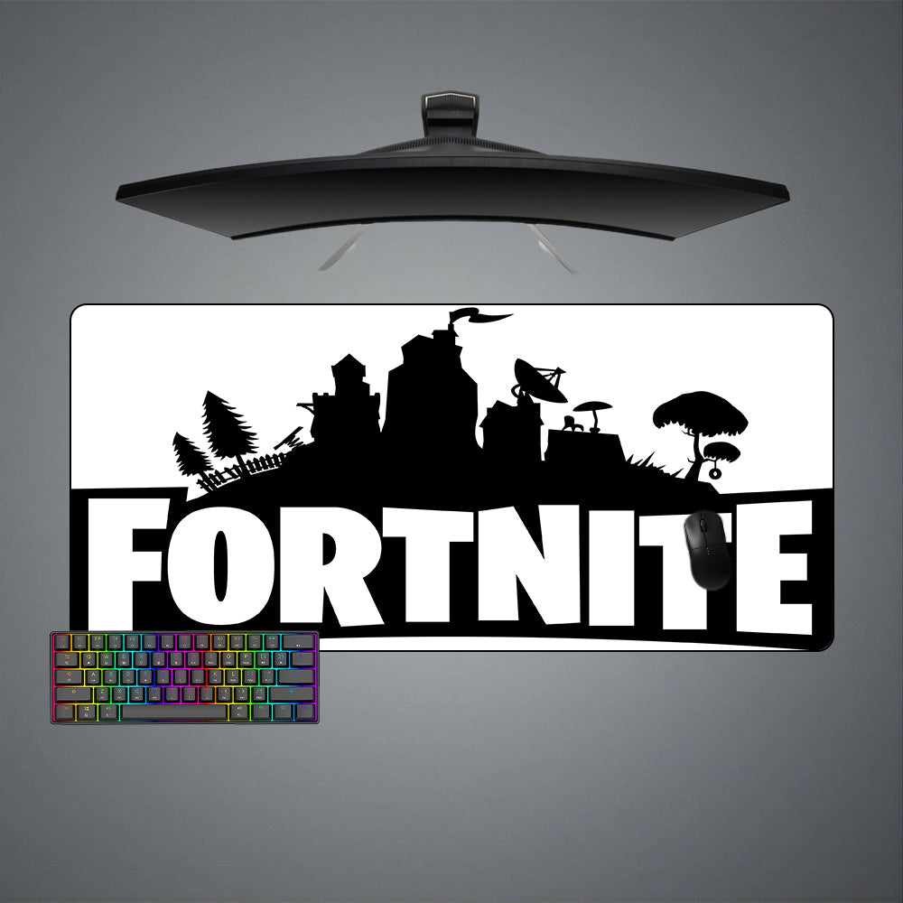 Fortnite Black & White Design M-XXL Size Gaming Mouse Pad