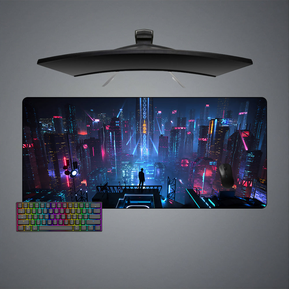 Futuristic City Design M-XXL Size Gaming Mousepad