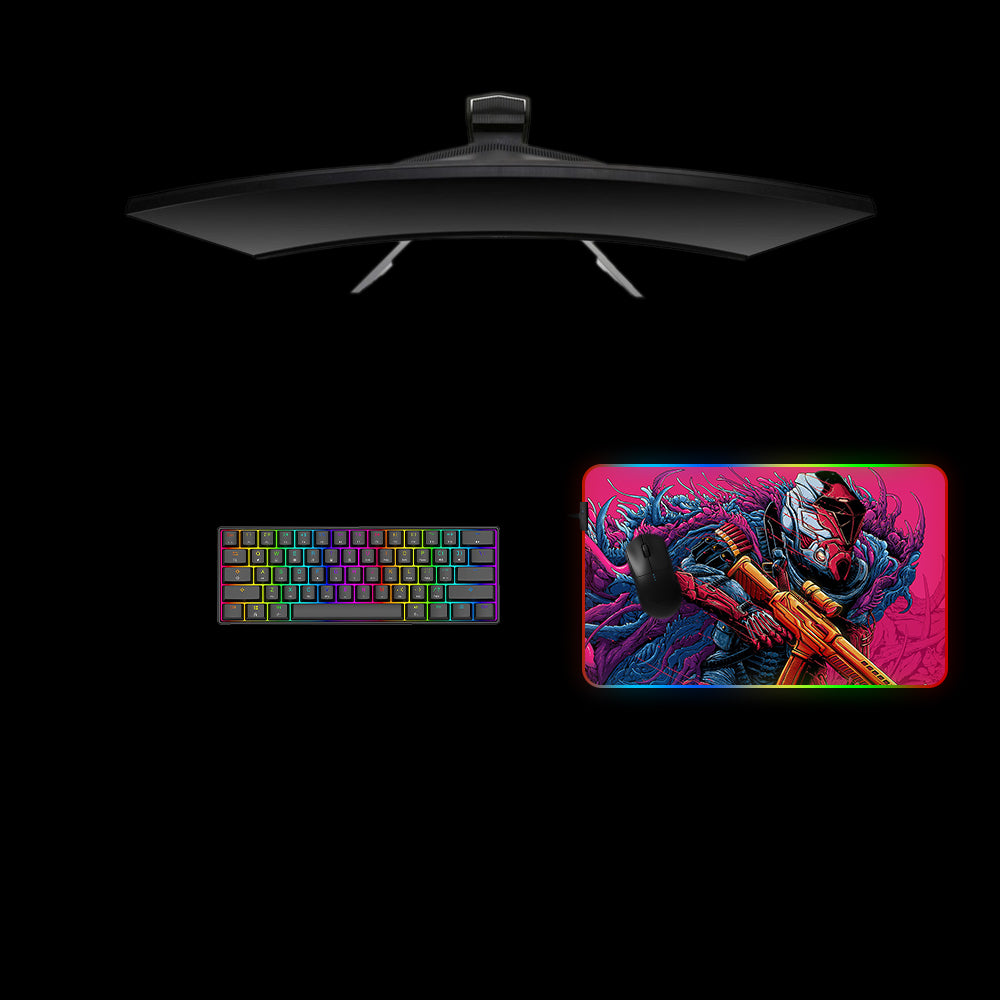 CSGO Hyperbeast Soldier Design M-XXL Size RGB Mouse Pad
