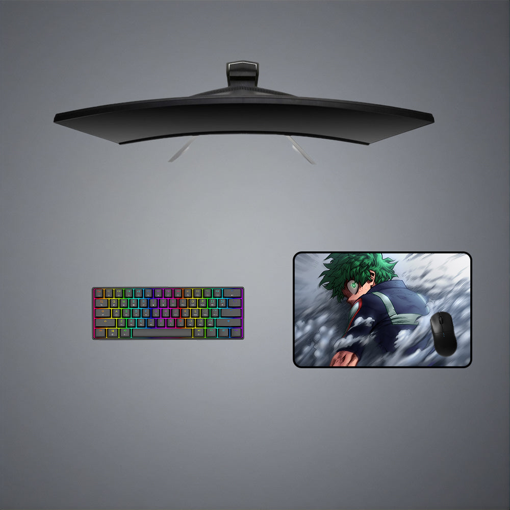 My Hero Academia Deku Smoke Design Gamer Mouse Pad, Desk Mat