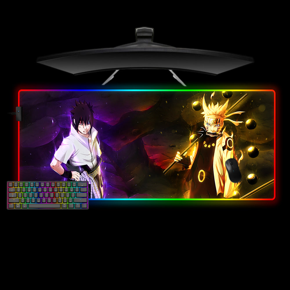 Anime Naruto Uzumaki Design RGB Mouse Pad XL Gaming Desk Mat