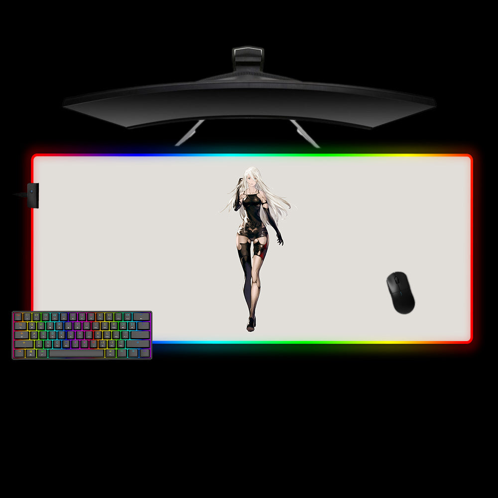 Nier Automata A2 Design RGB Backlit M-XXL Gaming Mouse Pad