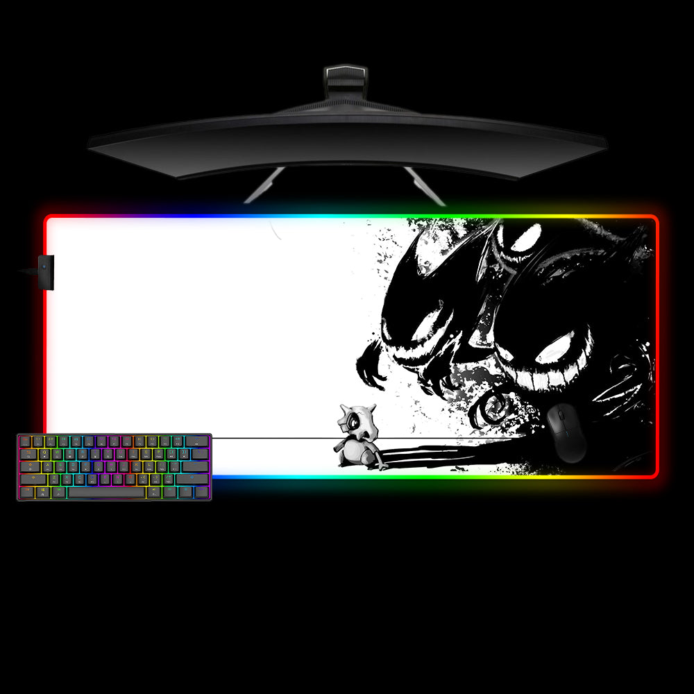 Pokemon Cubone Design RGB Mouse Pad XL Computer Desk Mat