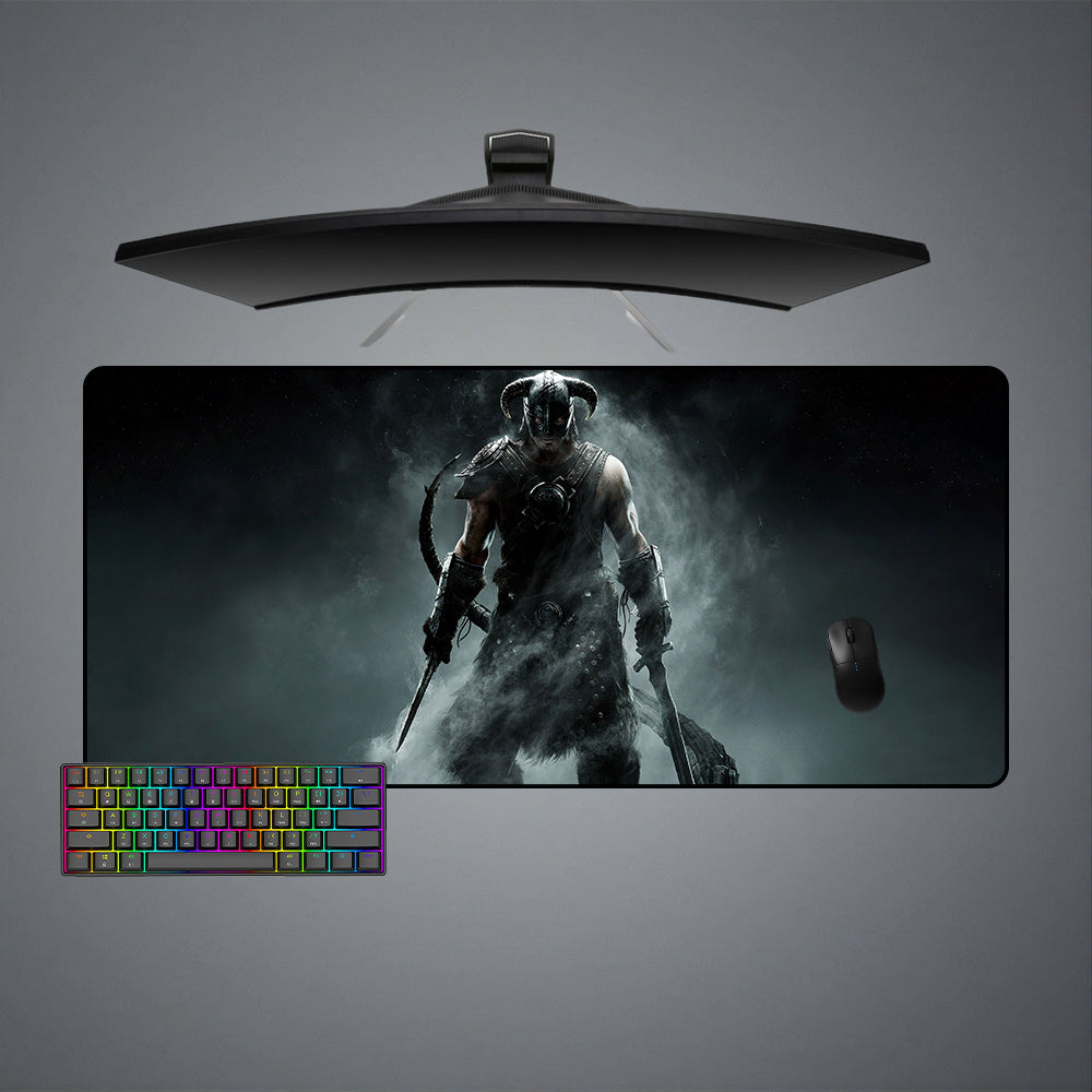 Skyrim Dragonborn Design Gaming Mouse Pad, Computer Desk Mat