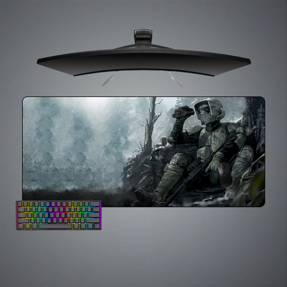 Star Wars Scout Trooper Design M-XXL Size Gamer Mouse Pad