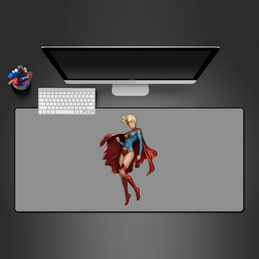 Supergirl Design Xl Size Gaming Mouse Pad Computer Desk Mat