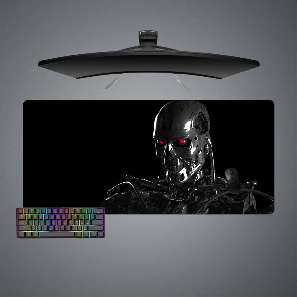 T800 Terminator Design M-XXL Size Gamer Mouse Pad