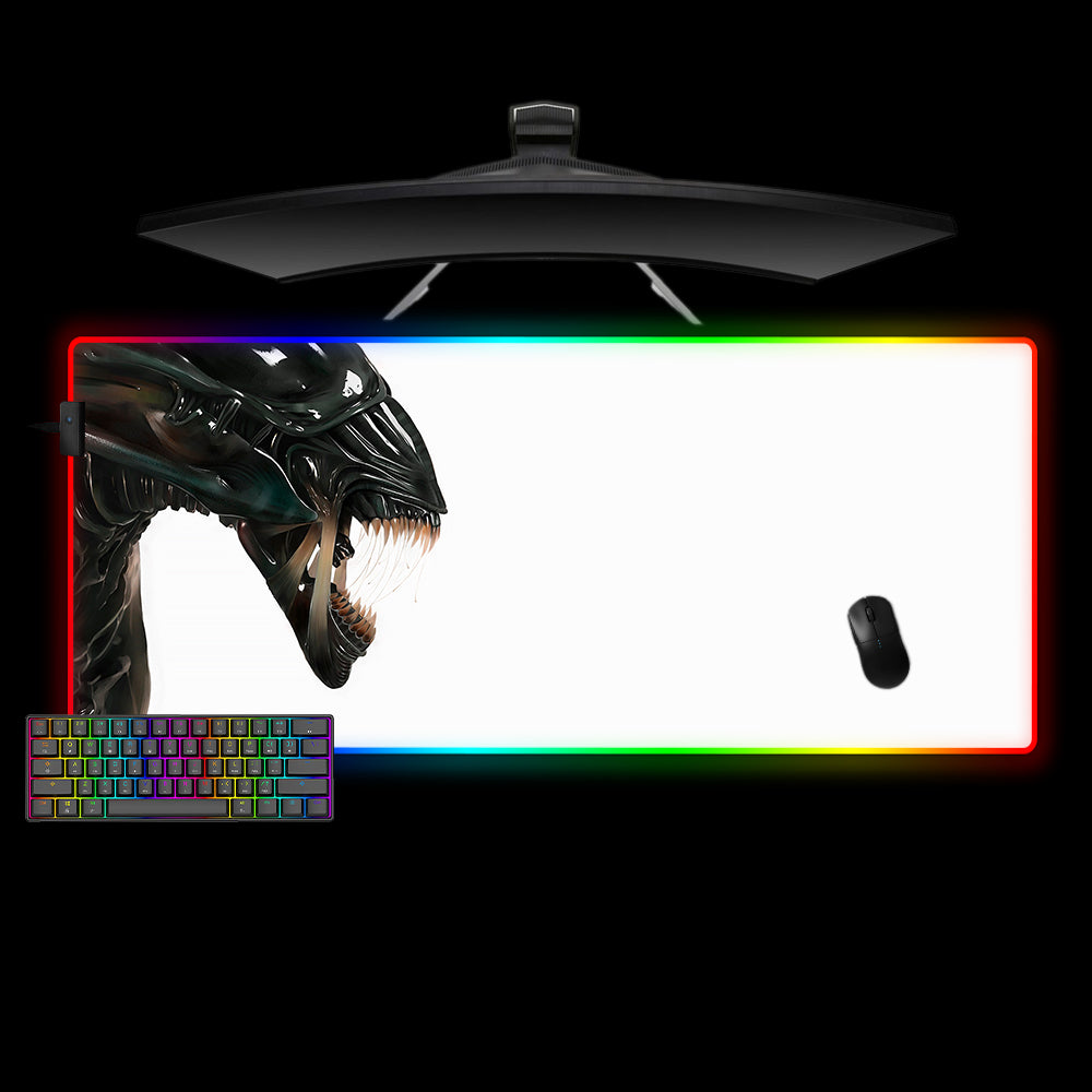 Xenomorph Queen Side Design M-XXL Size LED Light Mouse Pad
