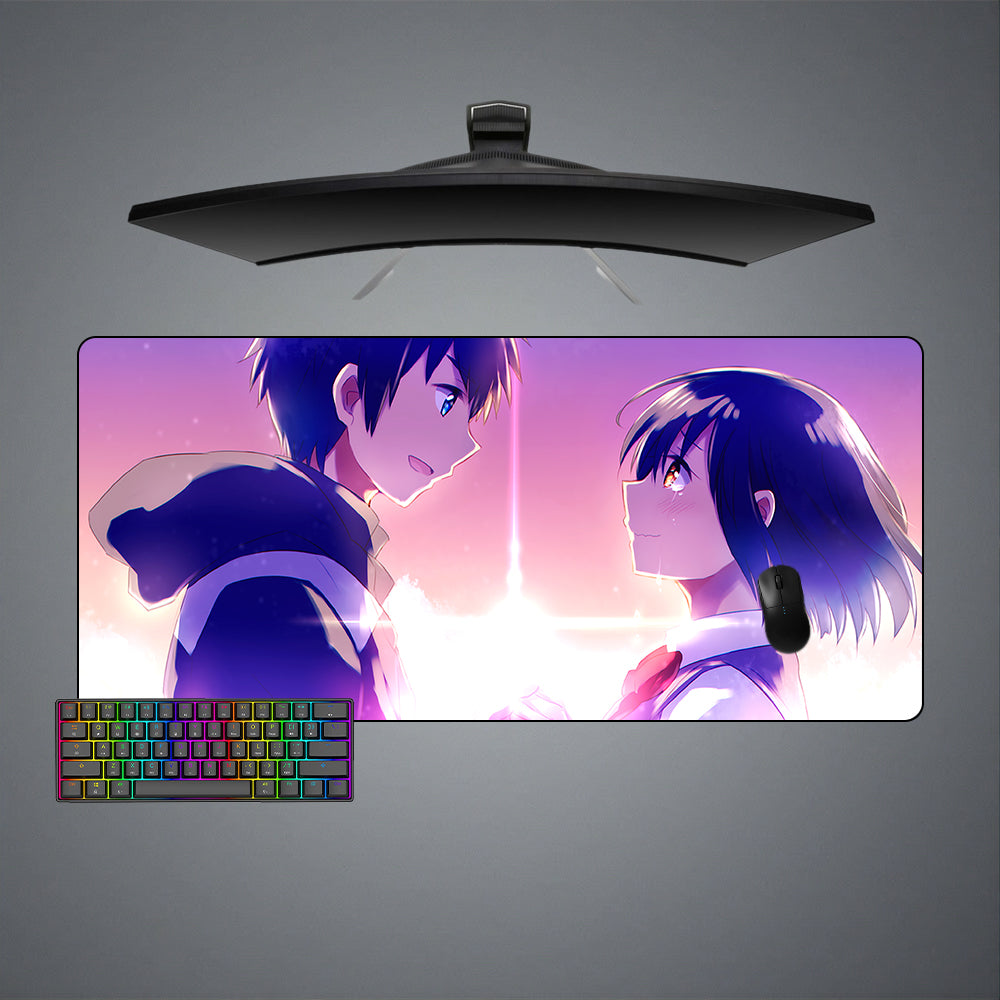 Your Name Anime Together Design M-XXL Size Gaming Mouse Pad