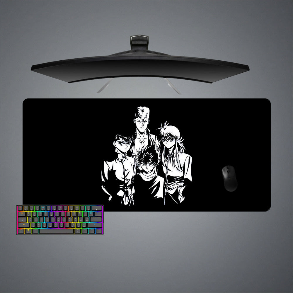 Yu Yu Hakusho Black & White Design M-XXL Size Mouse Pad