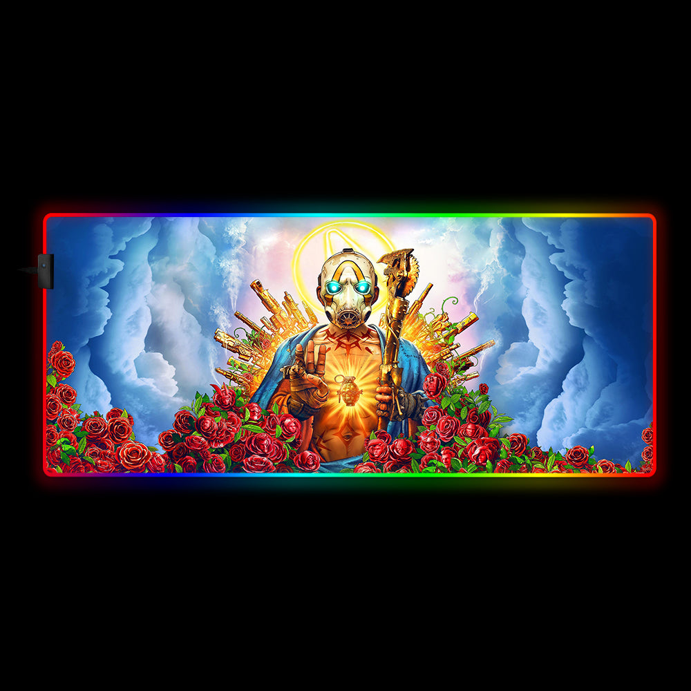 Borderlands Guns Jesus Design RGB Illuminated Mouse Pads