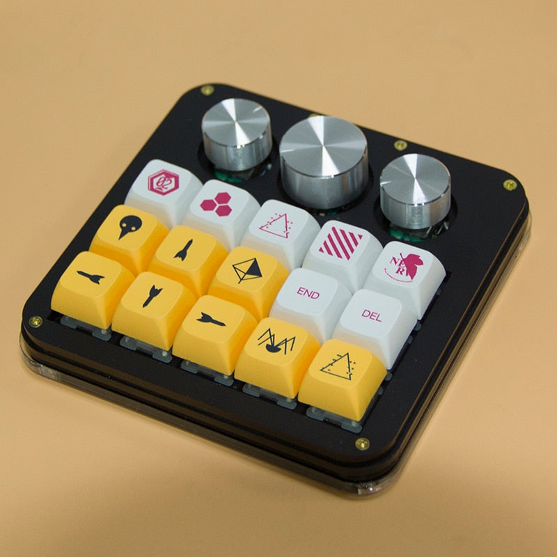 Macro Mini Keyboard 15 Key & 3 Knob Gateron Mechanical