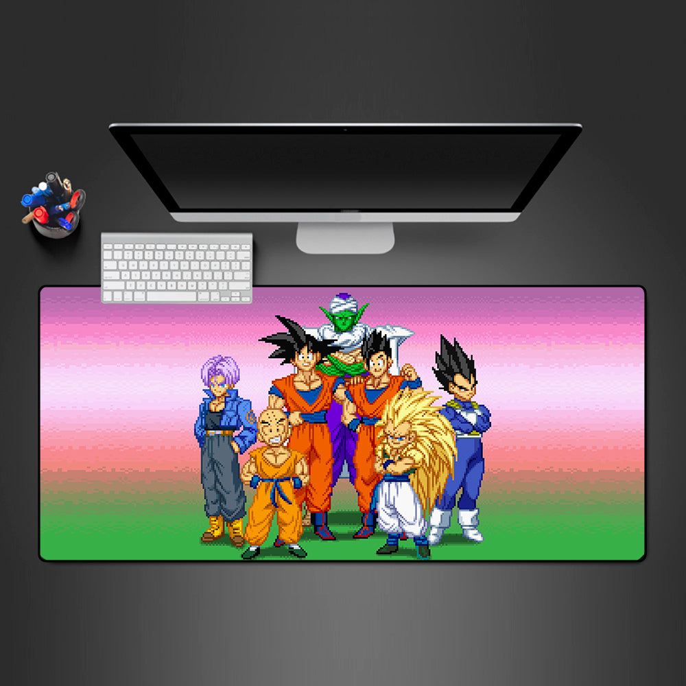 DBZ Pixel Art Design XL Size Mousepad, Computer Desk Mat