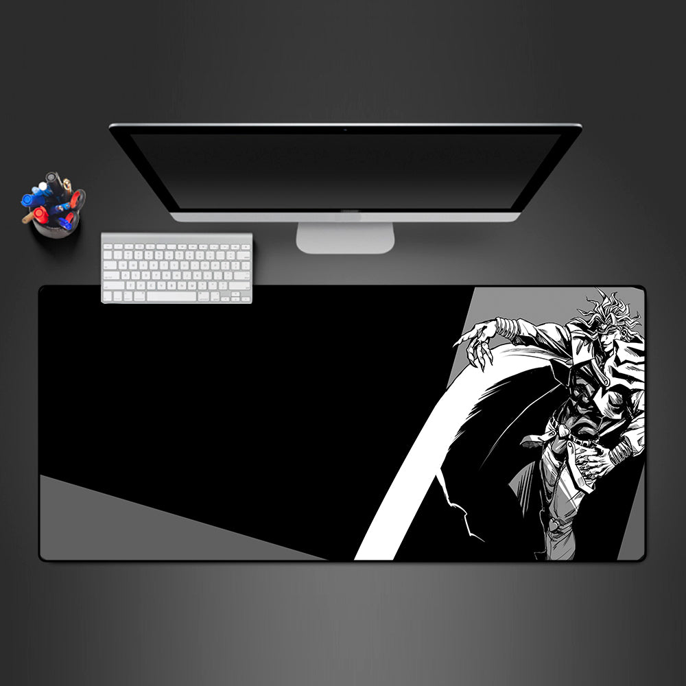 Dio Brando Black & White Design Mousepad, PC Gaming Desk Mat