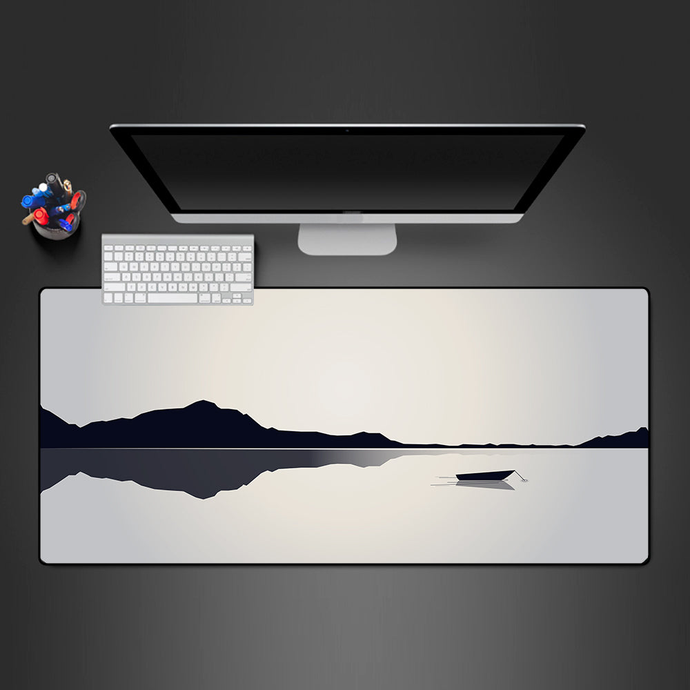 Minimalist Lake Design XL Size Mouse Pad, PC Gaming Desk Mat