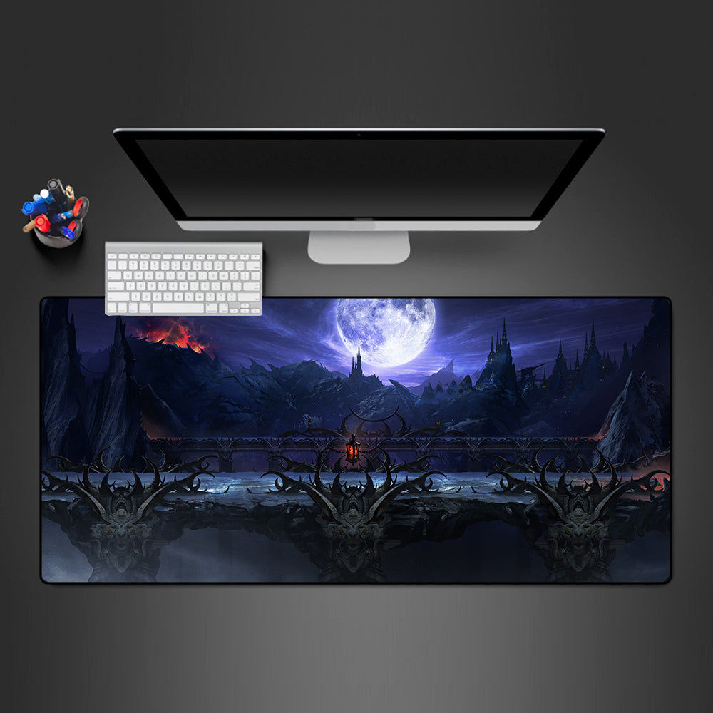 MK Bridge Stage Design Gaming Mouse Pad, Computer Desk Mat
