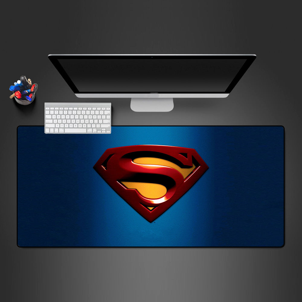 Superman Cartoon Style Logo Design XXL Gaming Mouse Pad