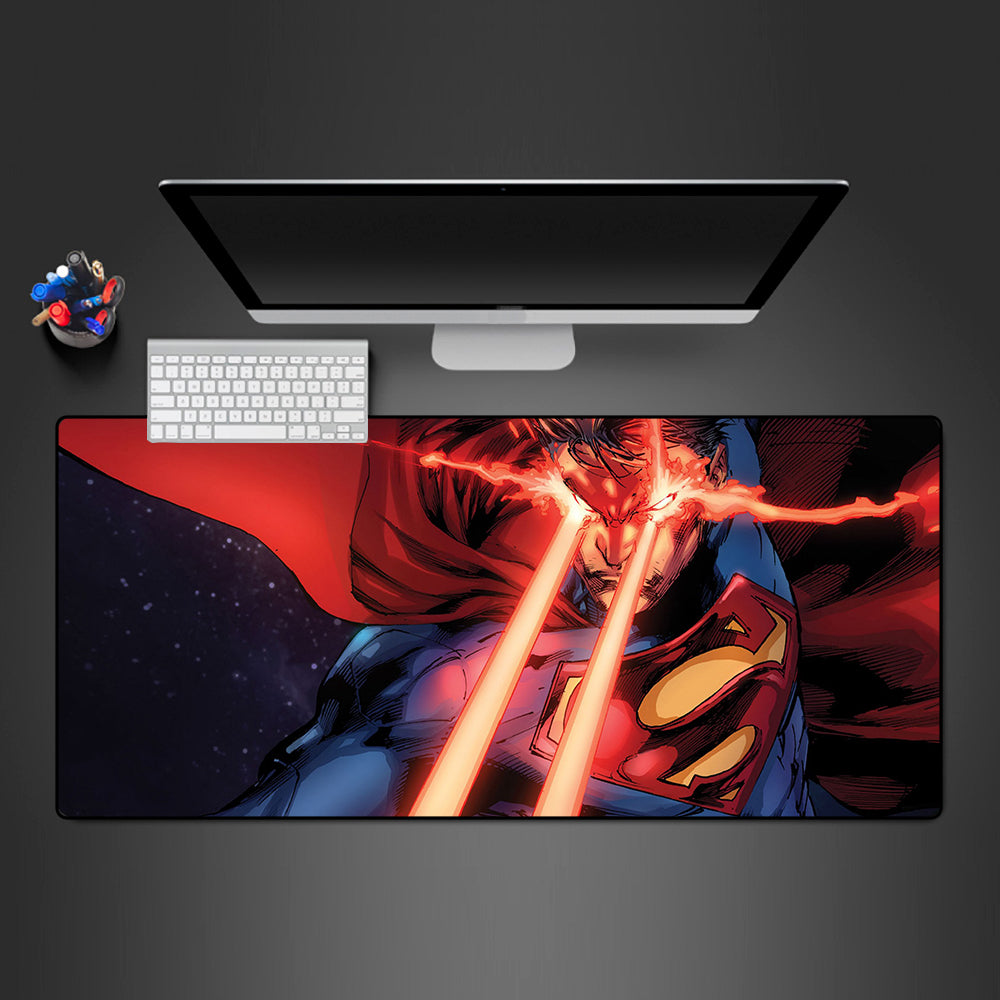 Superman Laser Eyes Design Mousepads, Computer Desk Mat