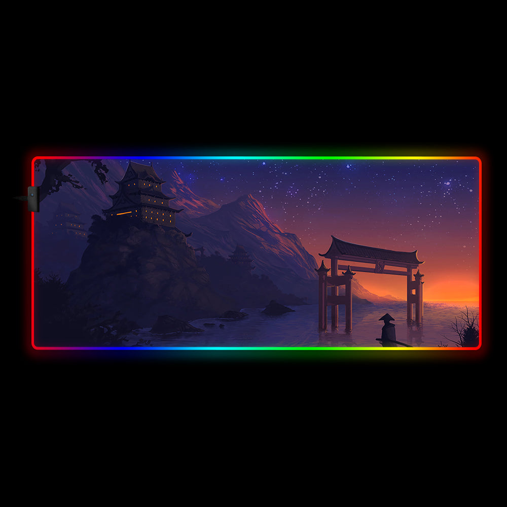 Torii Gate Design Large Size Gaming RGB Desk Pad