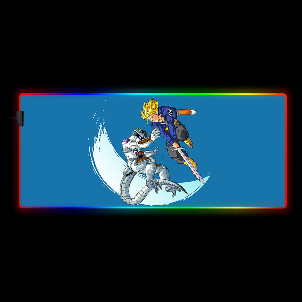 Trunks vs. Frieza Design Large Size Gaming RGB Mouse Pads